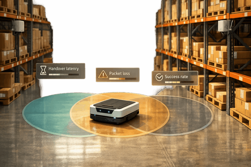 5G Handover Metrics for AMRs & Fleets